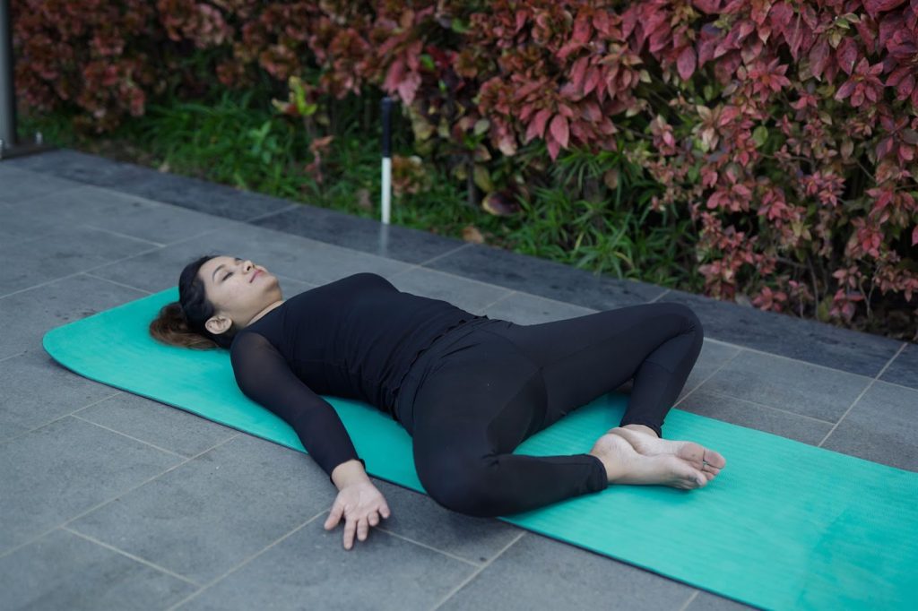 yoga for postpartum :Gentle Postnatal Yoga poses for Moms